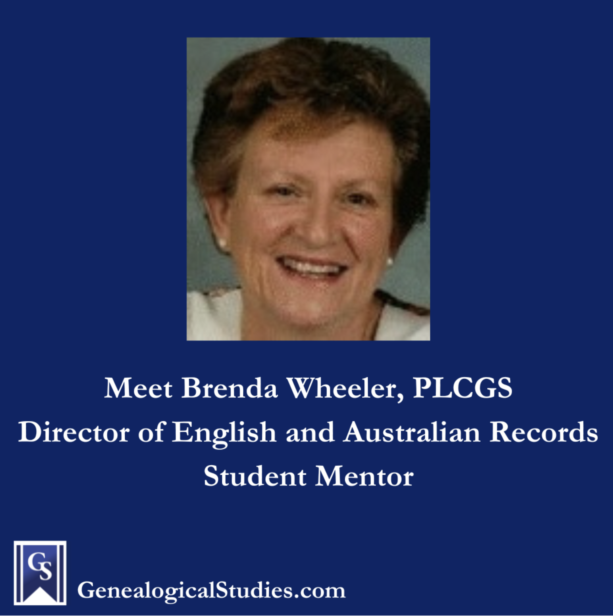 GenealogicalStudies: Congratulations to Brenda Wheeler on her ...